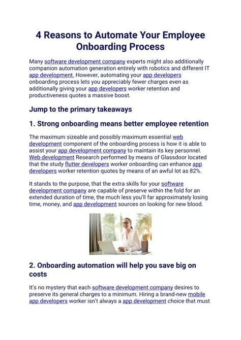 PPT 4 Reasons To Automate Your Employee Onboarding Process PowerPoint