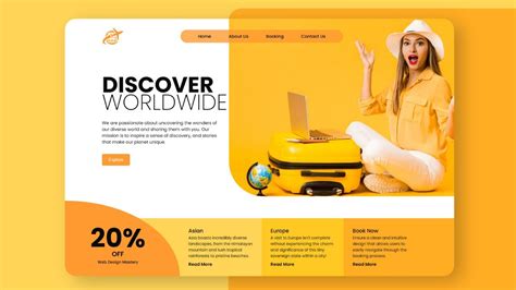 how to build travel website from scratch using html css javascript youtube