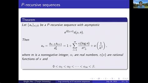 log convexity of p recursive sequences youtube