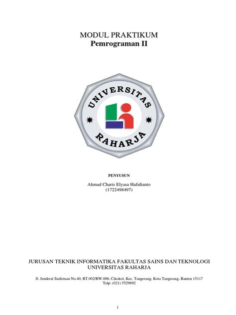 modul praktikum pemrograman ii pdf