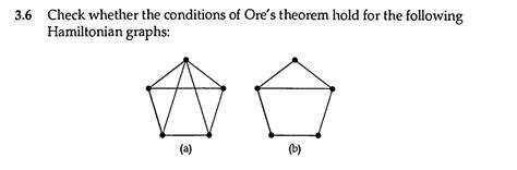 solved 3 6 ﻿check whether the conditions of ore s theorem