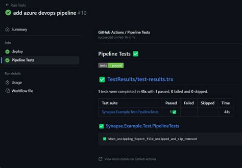 synapse minimal test framework part 4 ci with github it philosophy