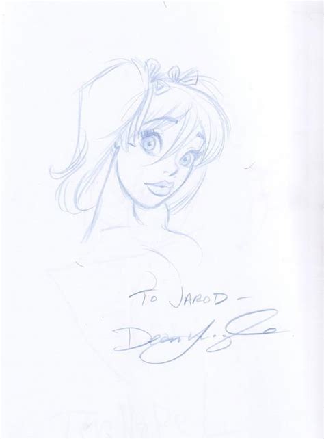 Dean Yeagle Mandy In Jarod Martins Sketches Comic Art Gallery Room