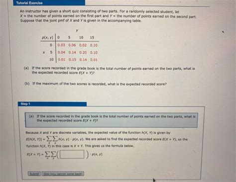 Solved Tutorial Exercise An Instructor Has Given A Short Chegg