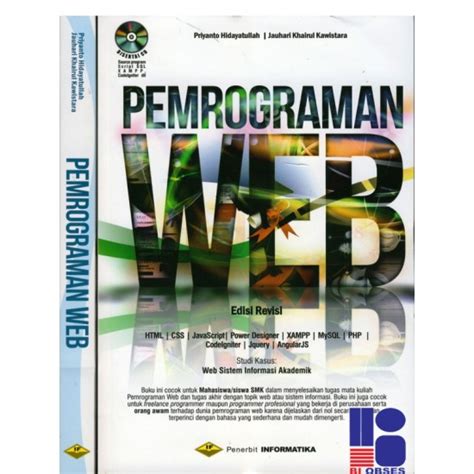 pemrograman web html css javascript power designer xampp mysql php codeigniter jquery