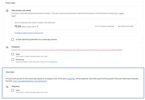 GA4 BigQuery Export User Data Schema Analytics Help