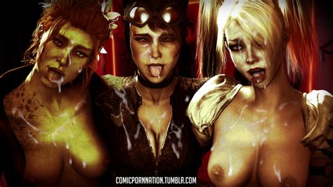 Rule 34 3d 3girls Batman Arkham Knight Batman Series Breasts Breasts Out Bukkake Catwoman