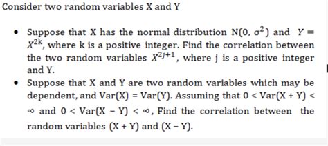 solved consider two random variables x and y suppose that