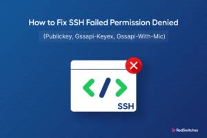 How To Fix SSH Permission Denied Publickey Error
