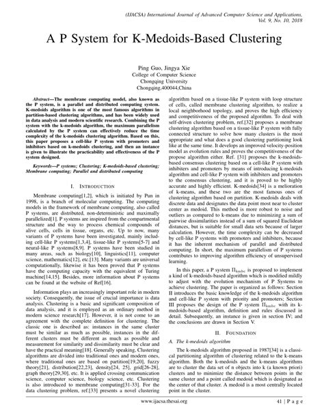 pdf a p system for k medoids based clustering hot sex picture