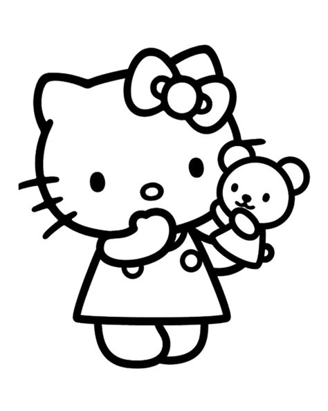 Dibujos De Hello Kitty Para Colorear Imprime Gratis 100 Imágenes