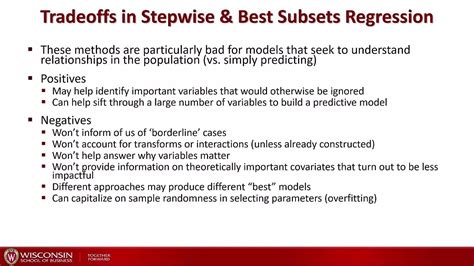 business analytics ii week 5 05 about best subsets and stepwise regression youtube
