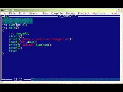 C Program To Find Sum Of First N Natural Numbers Using Recursion YouTube