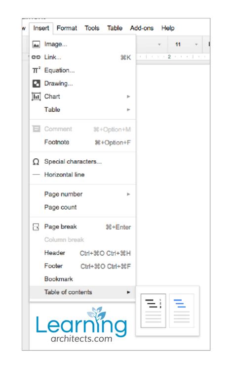 How To Insert Page Numbers Into Your Table Of Contents In Google Docs