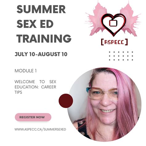 sex educator training module 1 welcome to sex education career tips advocating for sex