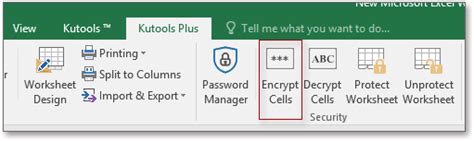 How To Encrypt Decrypt Selected Cells In Excel
