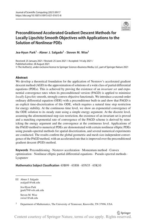 preconditioned accelerated gradient descent methods for locally lipschitz smooth objectives with
