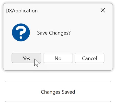 DXMessageBoxService WPF Controls DevExpress Documentation
