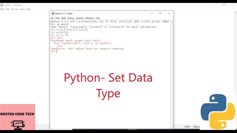 python set data type youtube