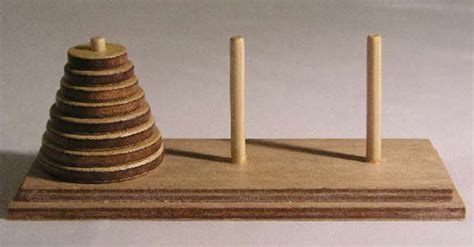 the classic hanoi tower puzzle is famous and only smart people can solve it