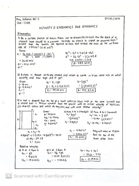activity 3 kinematics and dynamics pdf