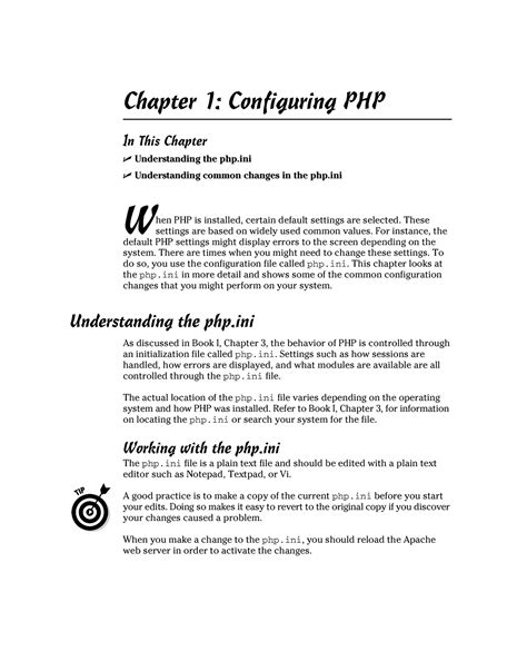 php mysql javascript html5 all in one for dummies 67 chapter 1 configuring php in this