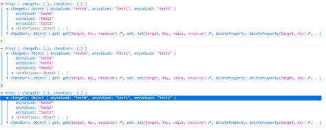 javascript proxy object duplicate values stack overflow