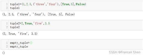 python数据结构——元组 csdn博客