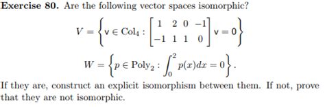 Solved Exercise 80 Are The Following Vector Spaces Chegg