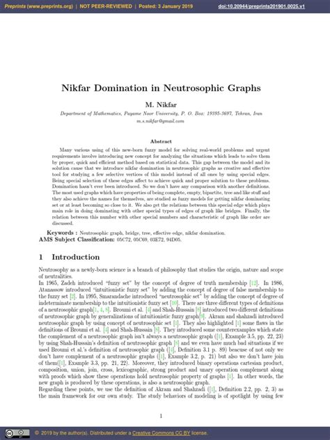 0003 nikfar domination in neutrosophic graphs pdf visual cortex vertex graph theory