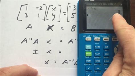 Using Matrices To Solve Systems Of Equations On Ti84 Calculator YouTube