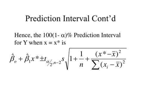 Ppt Confidence Intervals Vs Prediction Intervals Powerpoint Presentation Id397556