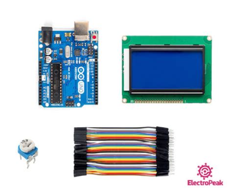 Interfacing 128x64 Graphical LCD Display Blue Backlight With Arduino