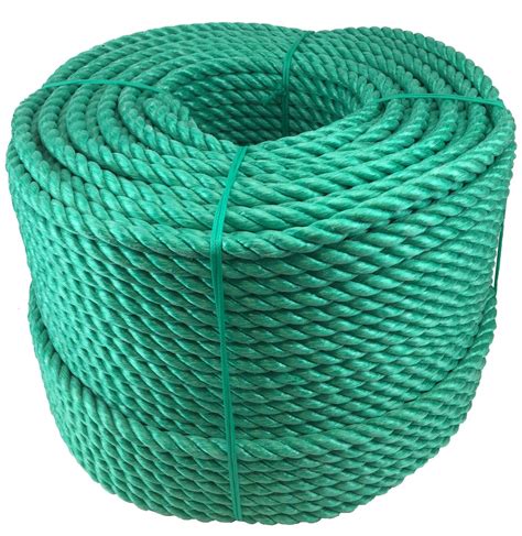 8mm Green Polypropylene Rope X 220 Metres Cheap Nylon Rope Poly Rope Coils Ebay