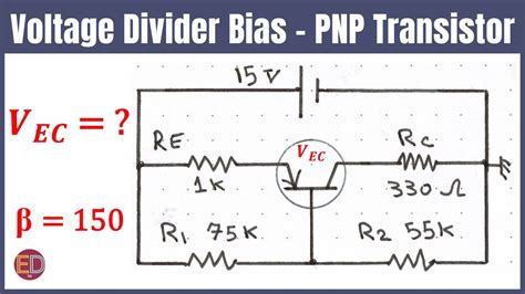 PNP Transistor Voltage Divider With Positive Power Supply PNP Voltage
