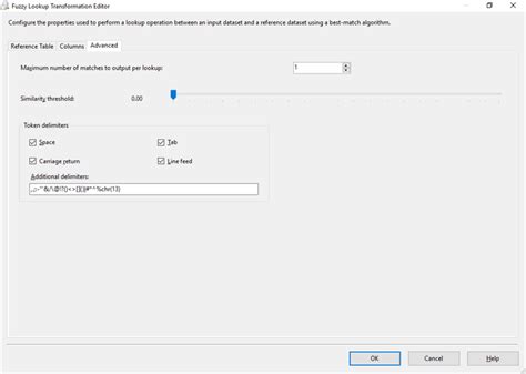 fuzzy transformation and fuzzy grouping in ssis