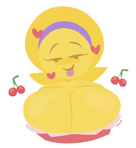 Rule 34 Big Breasts Breasts Cherries Cherry Cleavage Cleavage Overflow Cupcake Emoji Emoji
