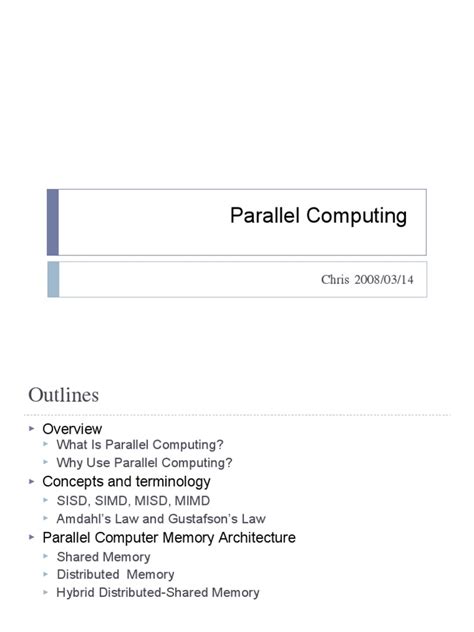 sisd pdf parallel computing central processing unit