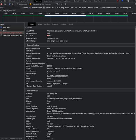 Javascript 401 No Token Provided Spotify API Fetch Despite