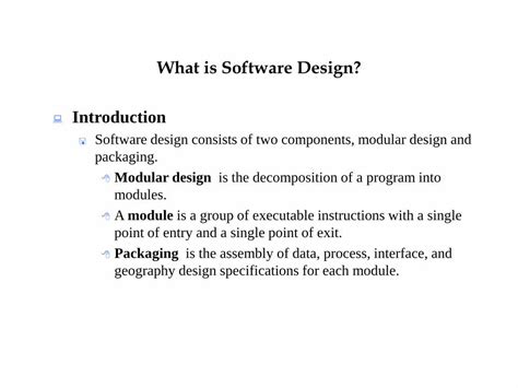 pdf what is software design introduction · what is software design introduction