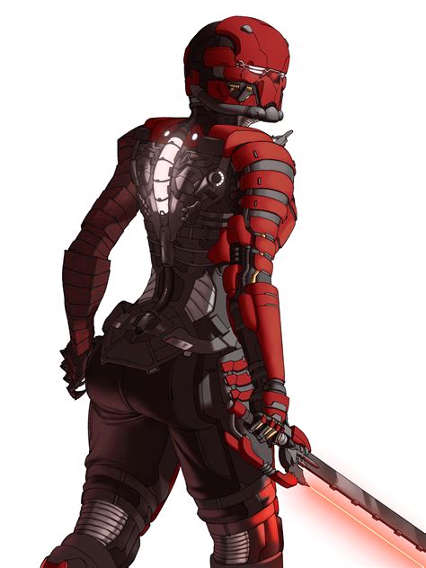 Crossover Concept Of My Elite Guard Oc From My Doom Fanfic Day Of Wrath In Dead Space She