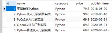 五、使用python操作数据库 忆云竹