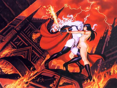 Rule 34 Catfight Chaos Comics Crossover Lady Death Tagme Vampirella 360658