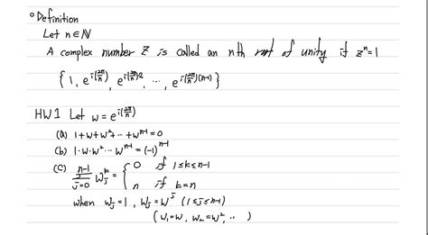 solved let n∈n a complex number z is called an nth rort of