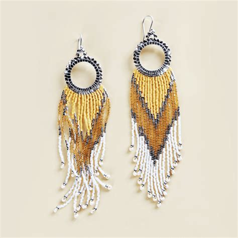 5 Tricks To Making Beaded Fringe Earrings That Lay Flat Fringe Earrings Beaded Earrings