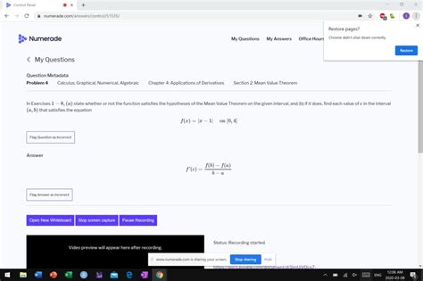 solved in exercises 1 8 a state whether or not the function satisfies the hypotheses of the