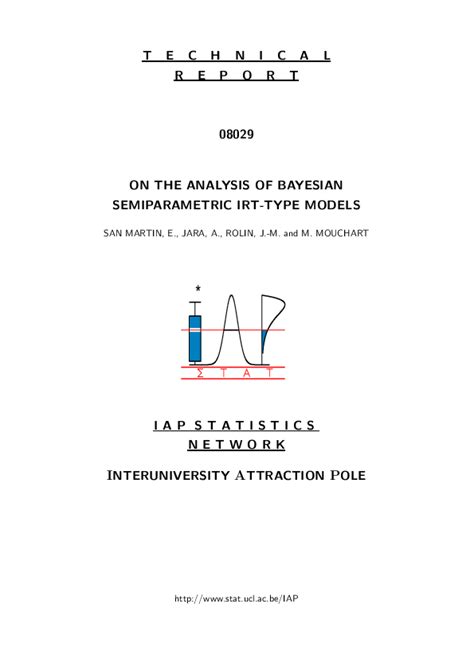 pdf on the analysis of bayesian semiparametric irt type models alejandro jara