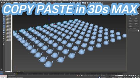 How To Copy And Paste Objects In 3ds Max YouTube