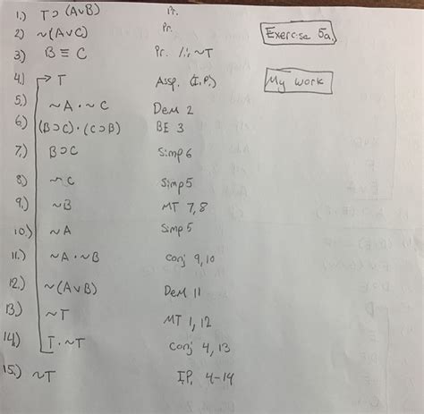 solved 5 construct proofs for the following using the rule
