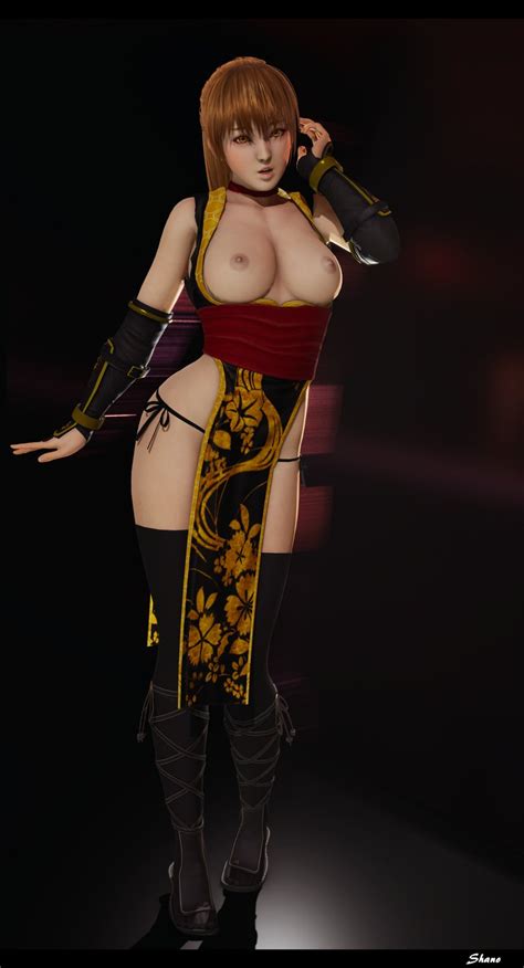 Rule 34 3d Alternate Costume Big Breasts Brown Eyes Choker Cleavage Dead Or Alive Exposed
